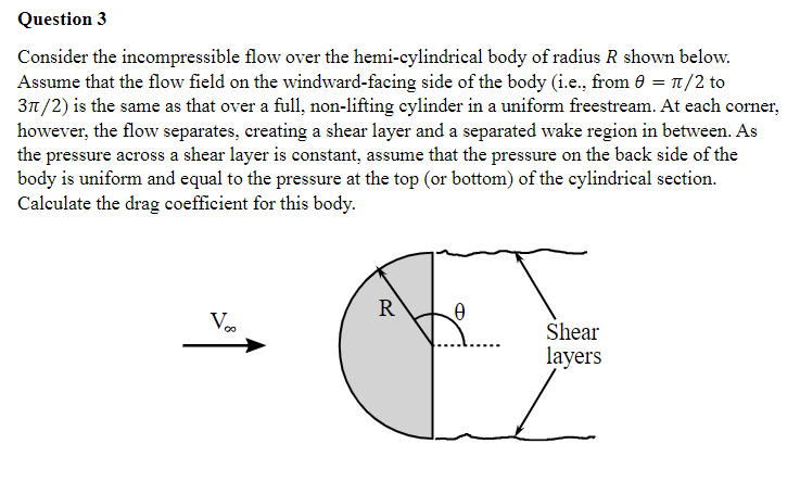 Solved Consider the incompressible flow over the | Chegg.com