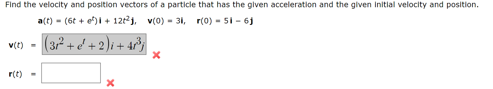Solved Find the velocity and position vectors of a particle | Chegg.com
