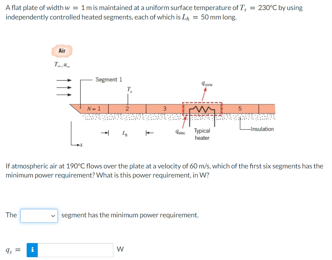 solved-a-flat-plate-of-width-w-1-m-is-maintained-at-a-chegg