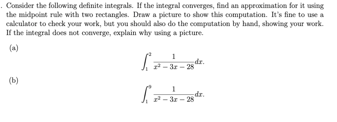 Solved Consider the following definite integrals. If the | Chegg.com