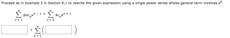 Solved Proceed as in Example 3 in Section 6.1 to rewrite the | Chegg.com