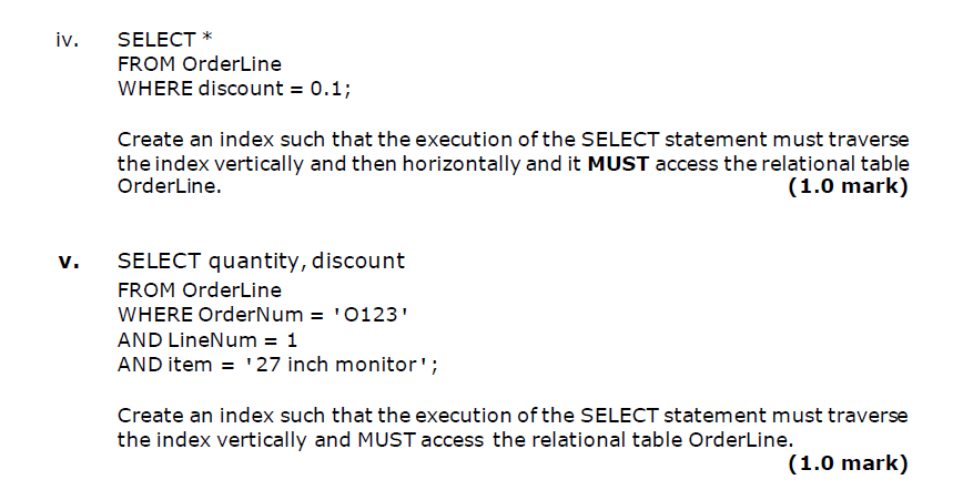 Solved Consider a relational table: OrderLine(orderNum, | Chegg.com