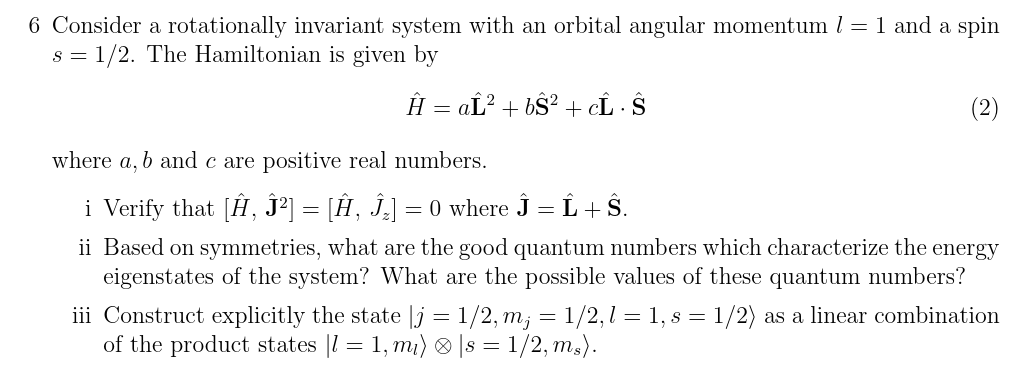 This a Quantum Mechanics Problem, please ONLY solve | Chegg.com