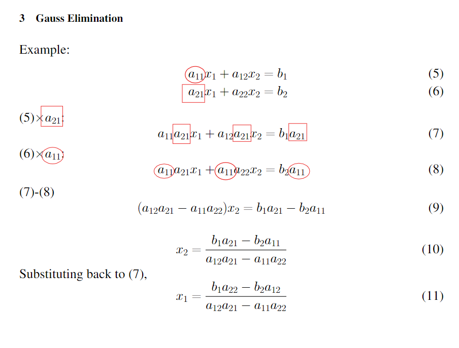 Solved Write a simple function Gauss_Elimination () using | Chegg.com