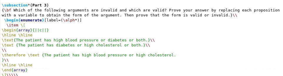 Solved \subsection*{Part 3} {\bf Which of the following | Chegg.com