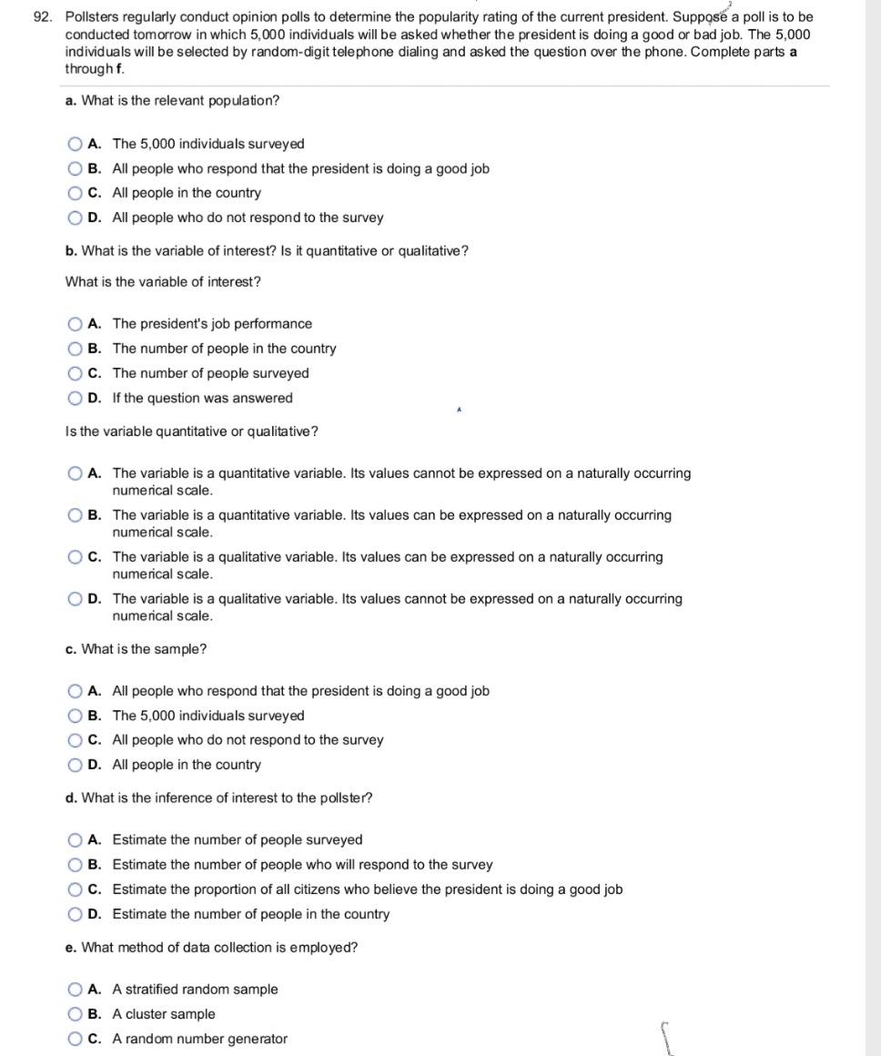 Solved 2. Pollsters regularly conduct opinion polls to | Chegg.com