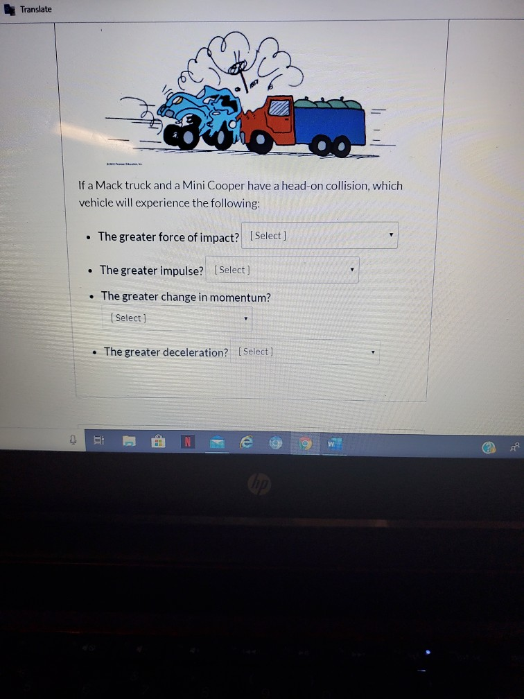 Solved Afast-moving car hitting a haystack or a cement wall | Chegg.com