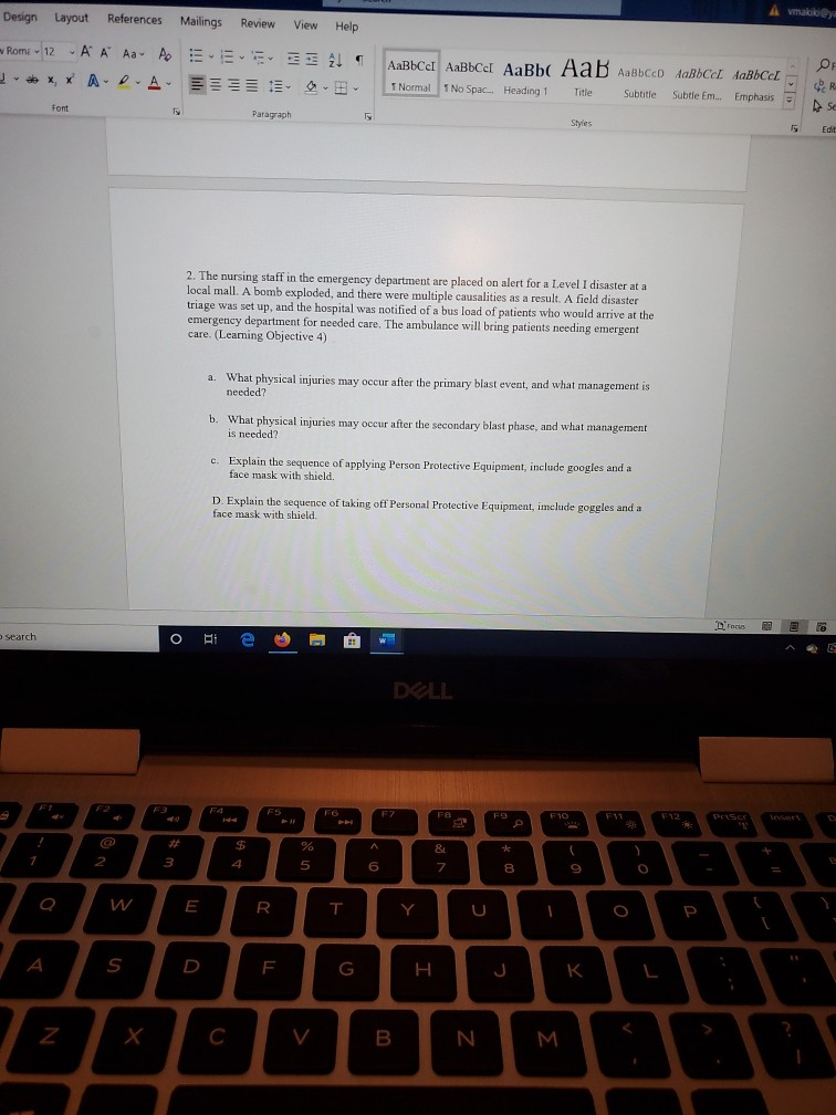 Solved esign Layout References Mailings Review View Help | Chegg.com