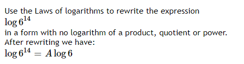 Solved Use the Laws of logarithms to rewrite the expression | Chegg.com