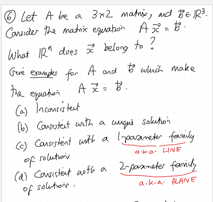Solved ? 6 Let A be a 3x2 matrix, and BER² Consider the | Chegg.com
