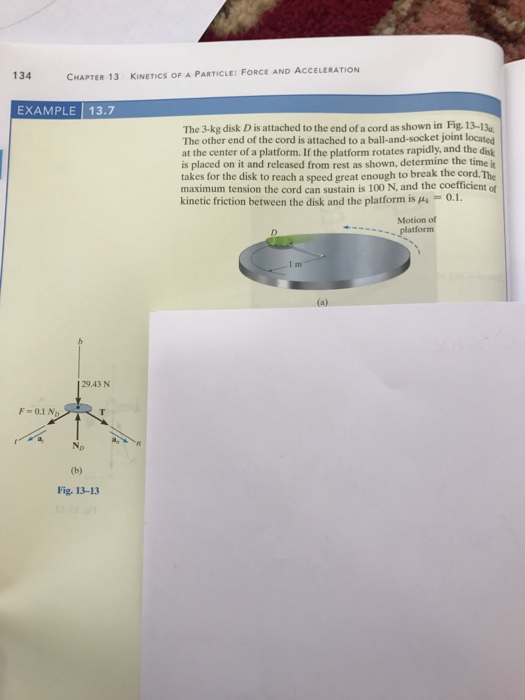 Solved The 3-kg disk D is attached to the end of a cord as | Chegg.com