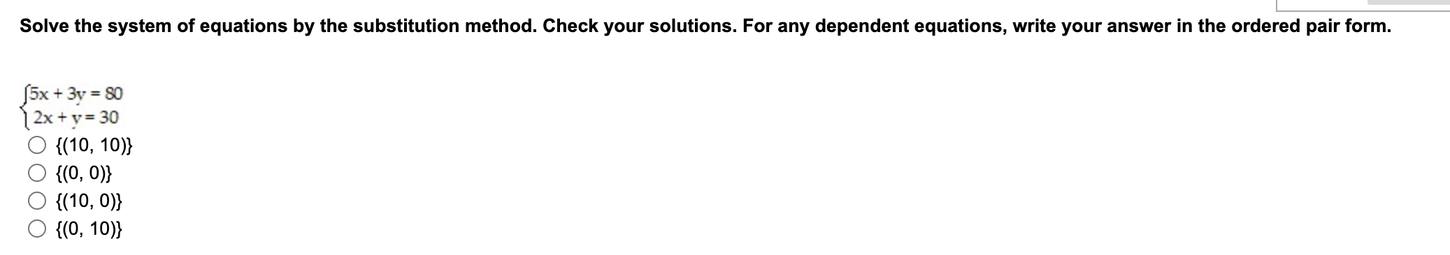 Solved Solve the system of equations by the substitution | Chegg.com
