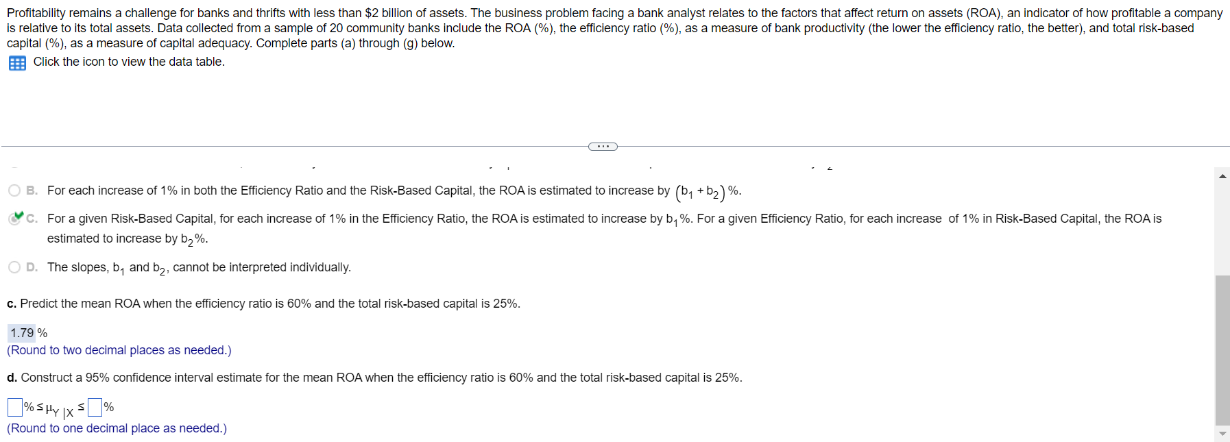 Solved I need help completing PART D. I have completed parts | Chegg.com