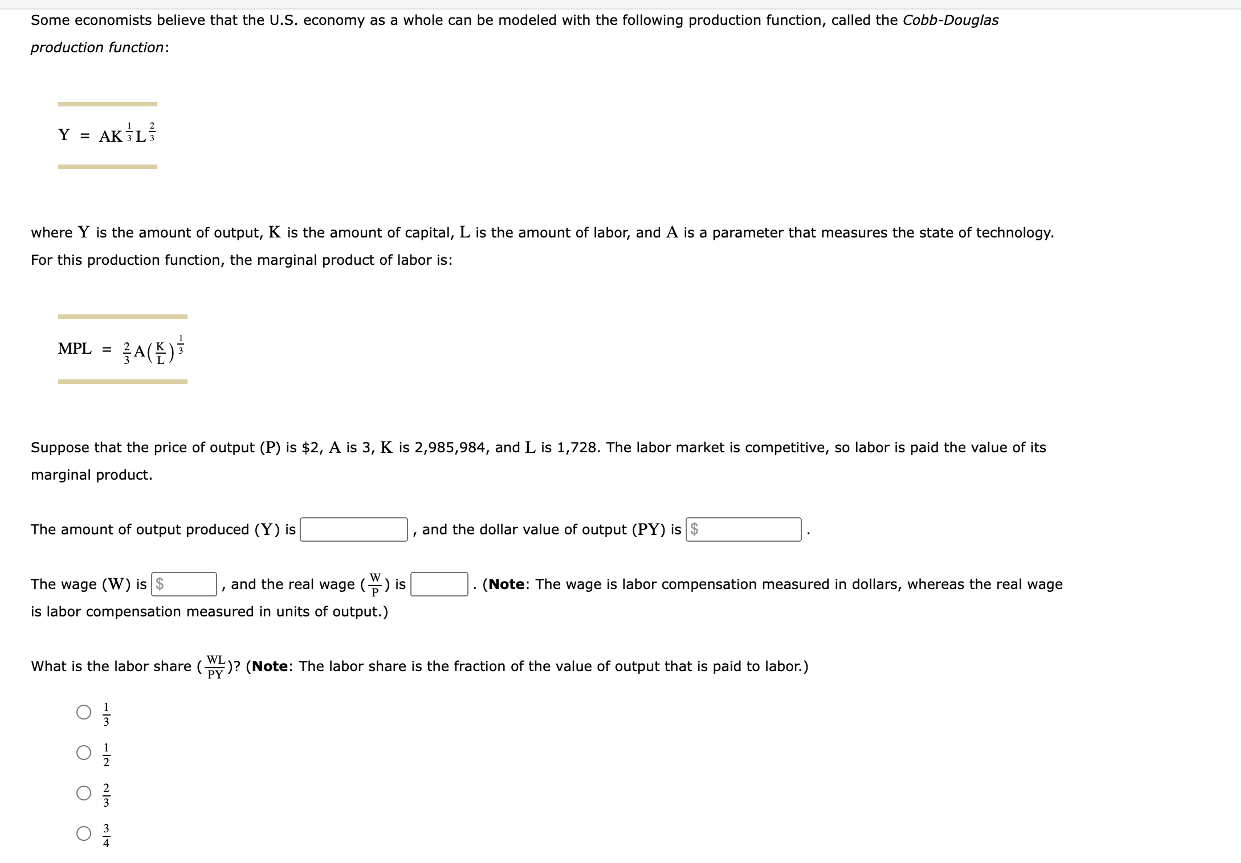 Solved Some Economists Believe That The U S economy As A