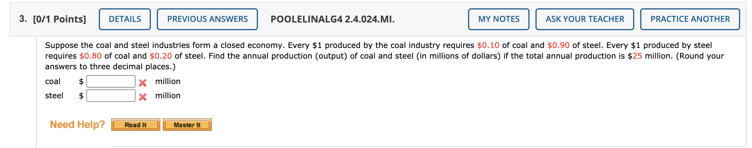 Solved 3. [0/1 Points] DETAILS PREVIOUS ANSWERS POOLELINALG4 | Chegg.com