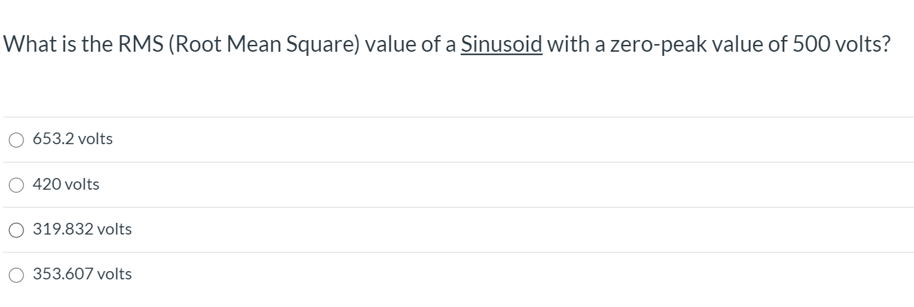 Solved What is the RMS (Root Mean Square) value of a | Chegg.com
