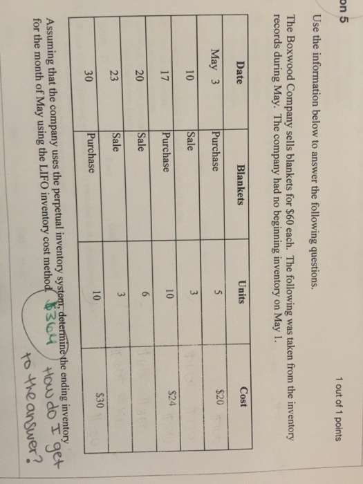 Solved Use the information below to answer the following | Chegg.com