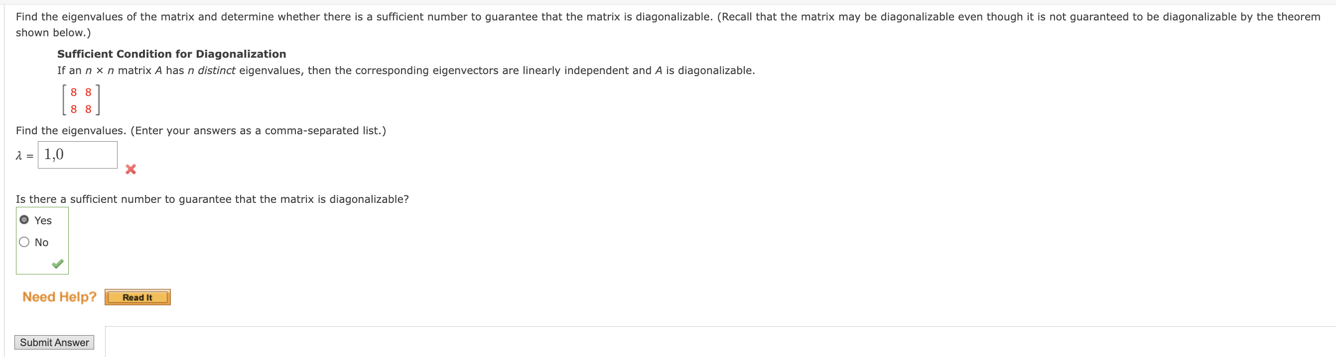 Solved shown below.) Sufficient Condition for | Chegg.com