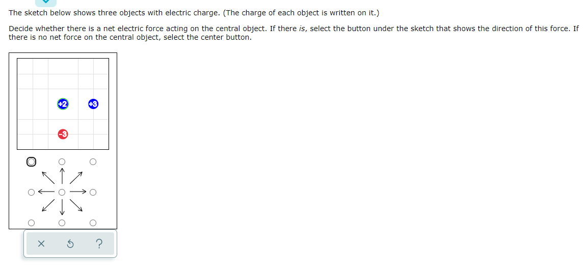 Solved The sketch below shows three objects with electric | Chegg.com
