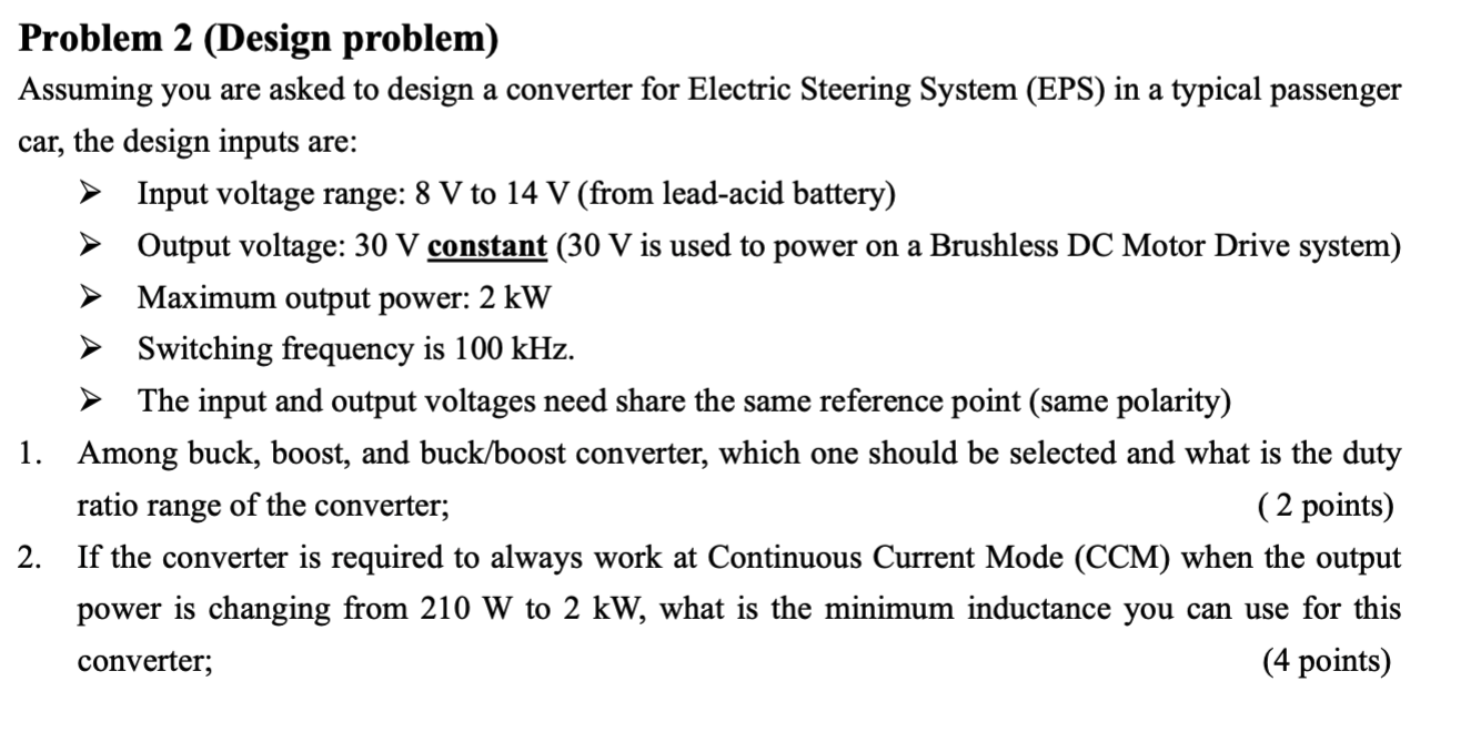 Problem 2 (Design problem) Assuming you are asked to | Chegg.com