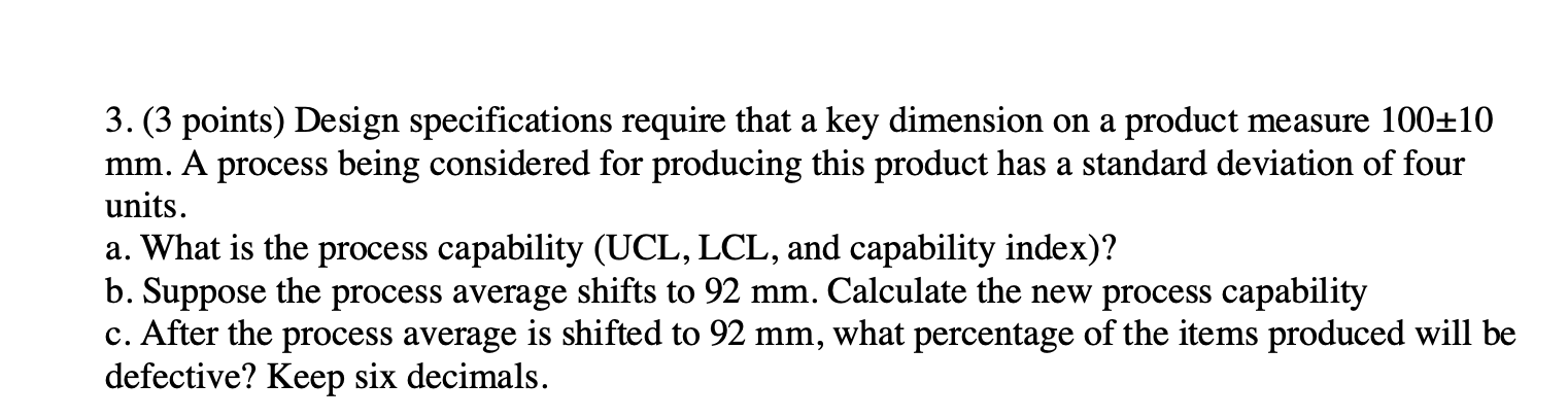 Solved 3.(3 points) Design specifications require that a key | Chegg.com
