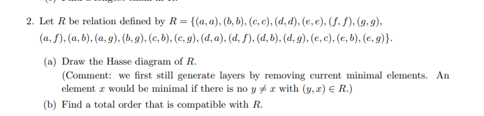 Solved 2. Let R be relation defined by | Chegg.com