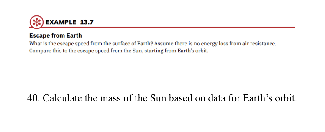 Solved Escape from Earth What is the escape speed from the | Chegg.com