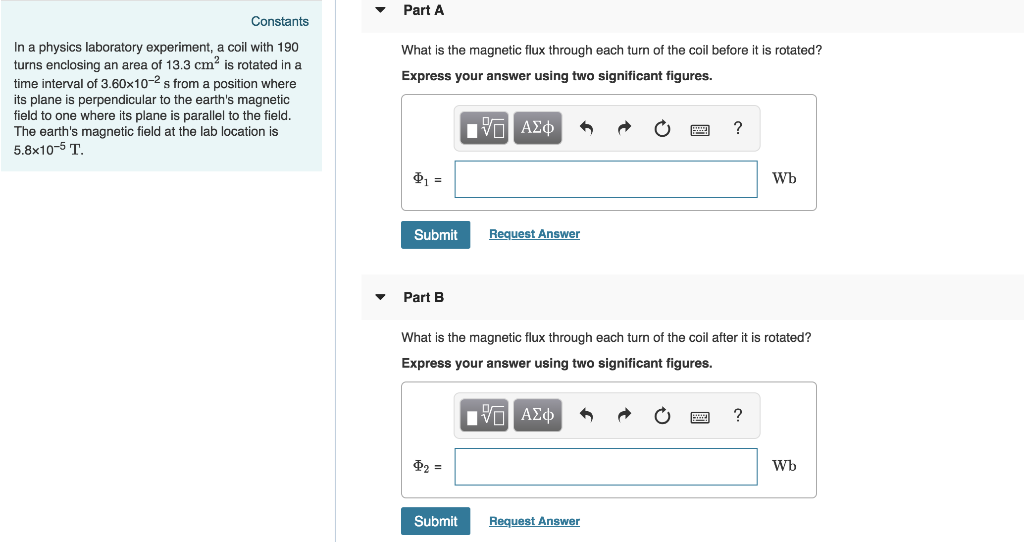 Solved Part A Constants In a physics laboratory experiment, | Chegg.com