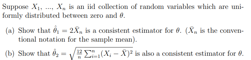 Solved Suppose X1,…,Xn is an iid collection of random | Chegg.com