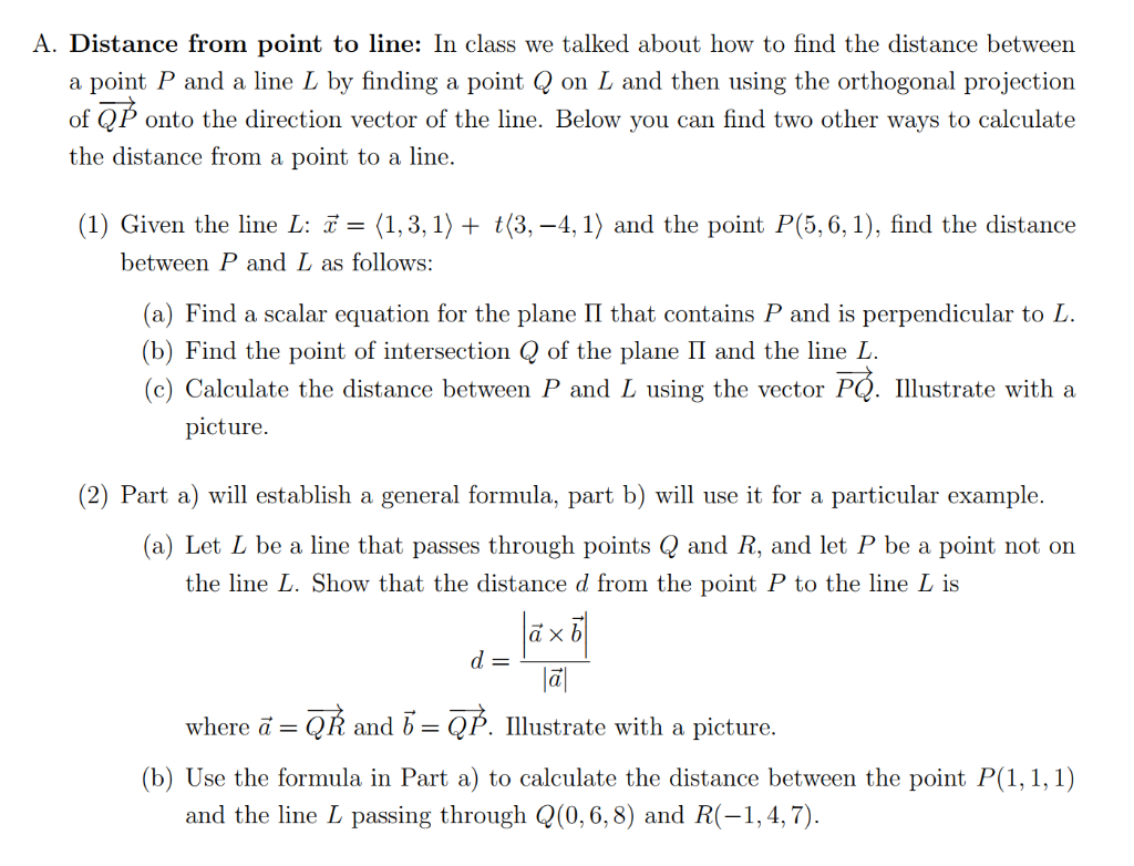 Distance Between A Point And A Line Example Slidesharedocs Distance Between A Point And A Line Example Slidesharedocs