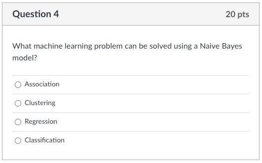 Solved What machine learning problem can be solved using a | Chegg.com