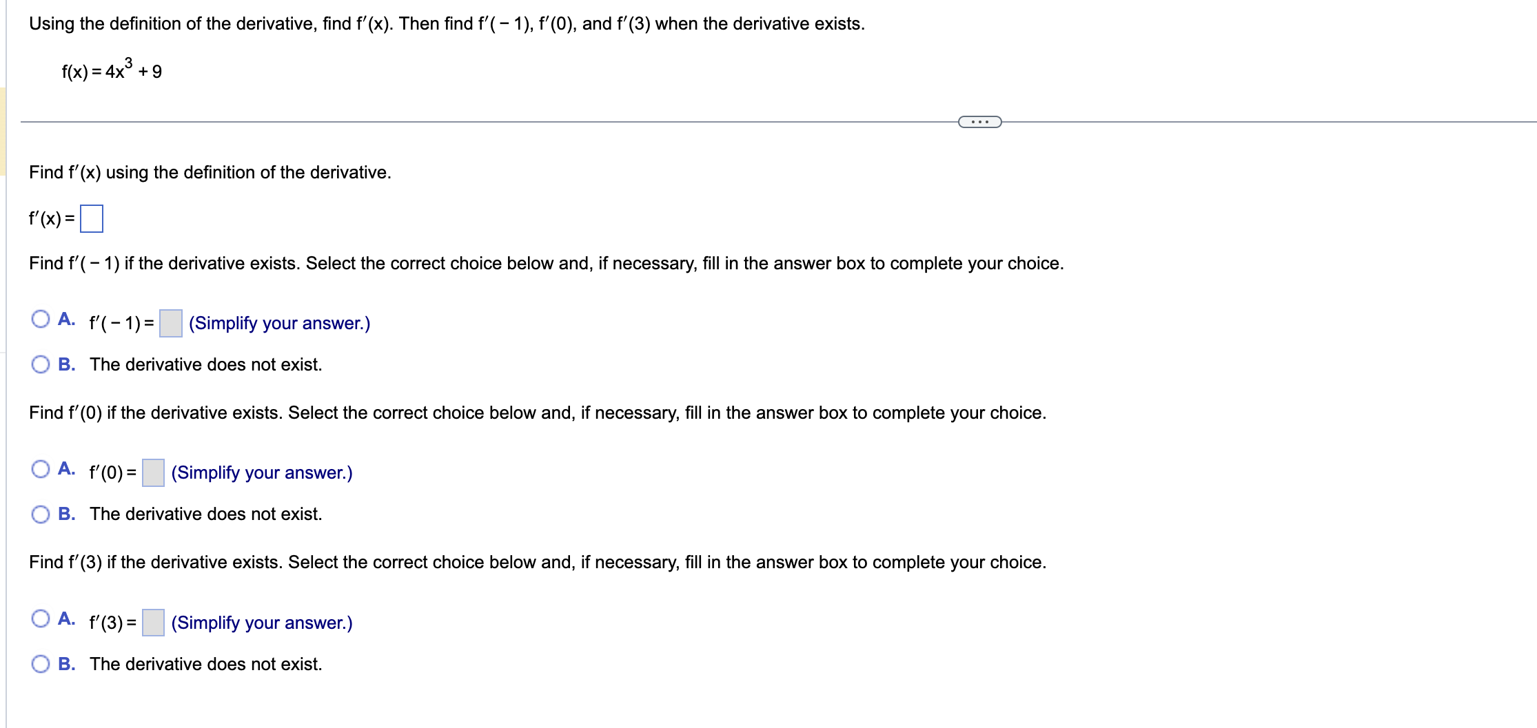 Using the definition of the derivative, find f'(x). | Chegg.com