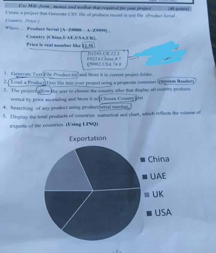 Solved Use Mil-form, menus and toolbar that required for | Chegg.com