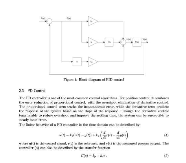 2 Background (1) 2.1 Servo Model The QUBE Servo 2 | Chegg.com