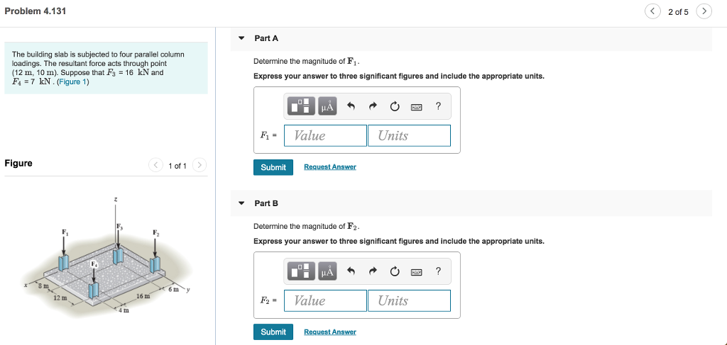 Solved Problem 4.131 2 of5 Part A The building slab is | Chegg.com