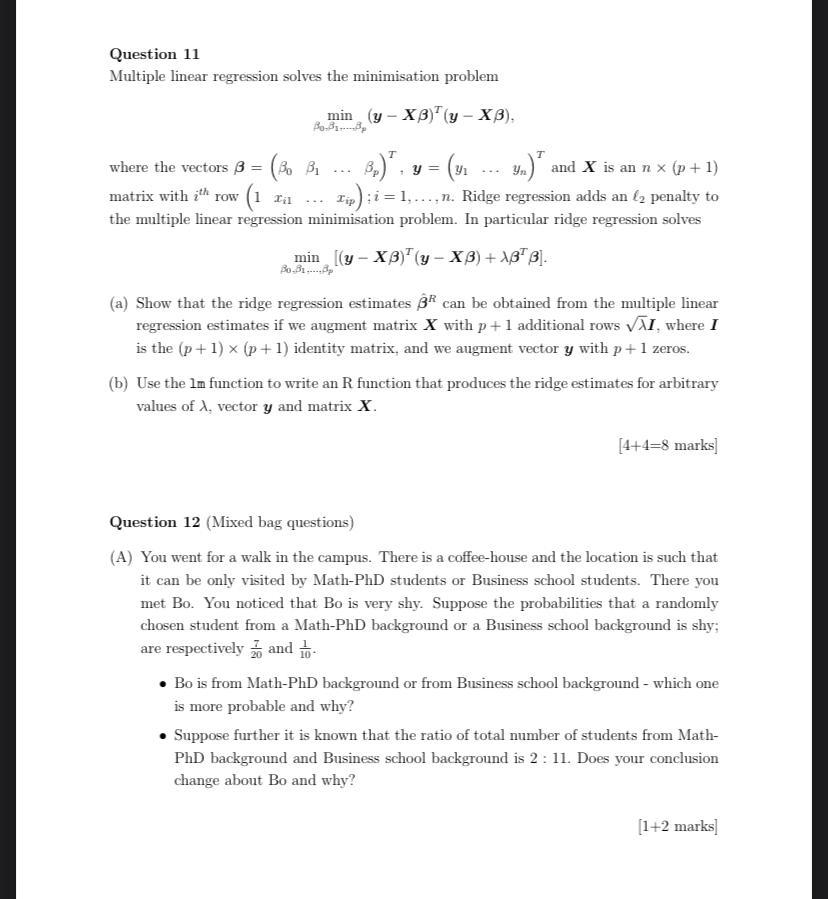 Solved (B) Sropose {xi} hes. {y} les are two 1-dimensional | Chegg.com