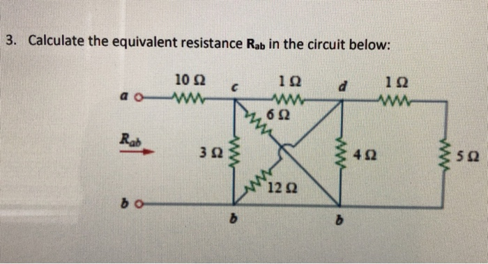 Solved Calculate the equivalent resistance Rab in the | Chegg.com