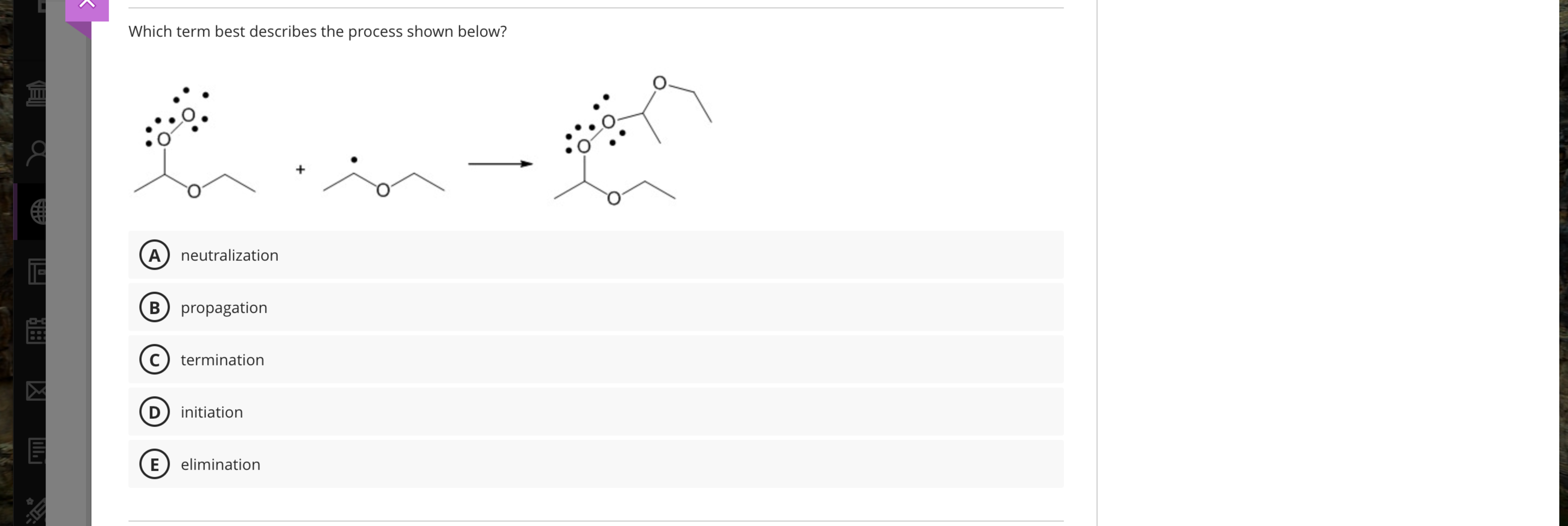 Solved Which term best describes the process shown | Chegg.com