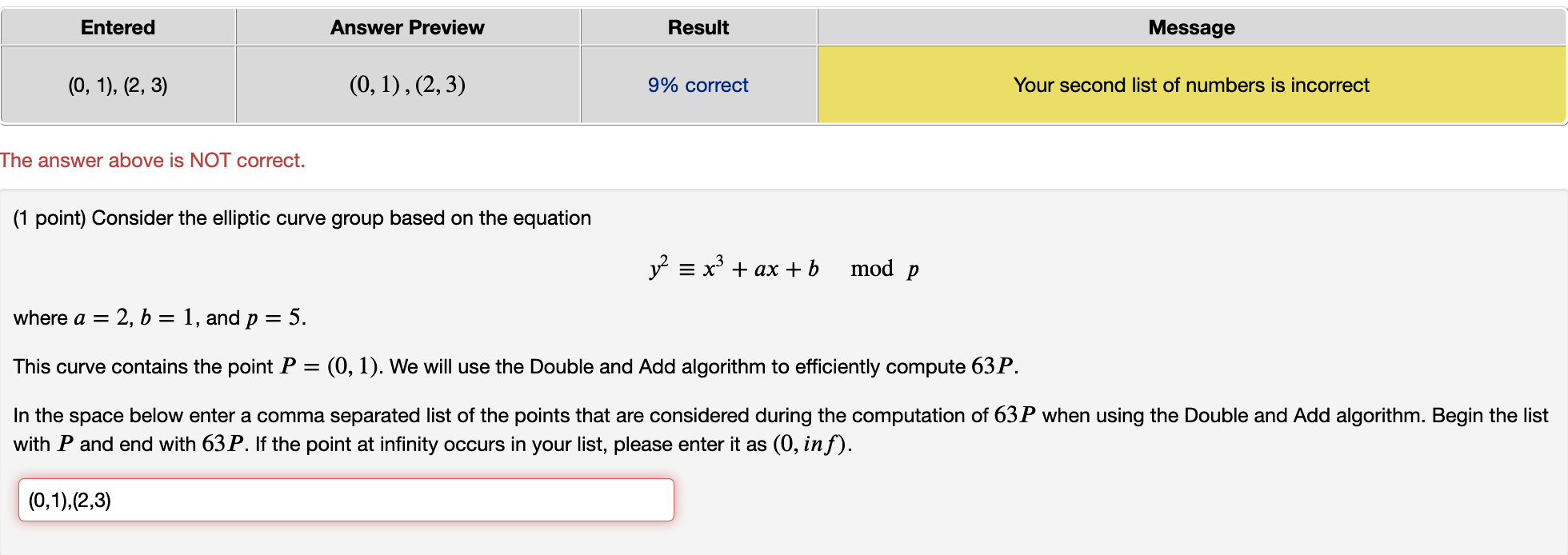 Solved The answer is supposed to be a set of points. Please | Chegg.com
