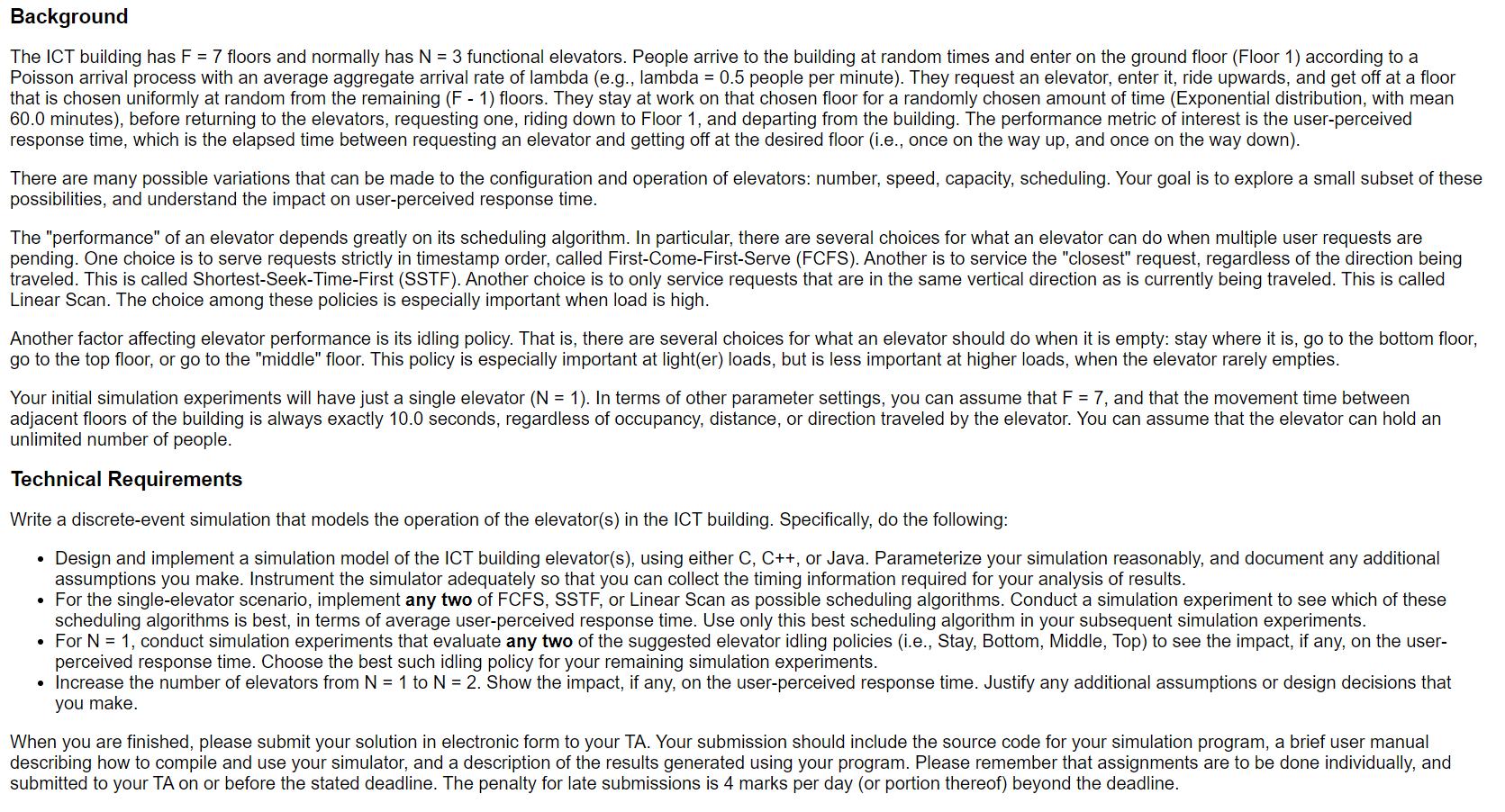 Solved edit my questionBackgroundThe ICT building has F=7 | Chegg.com