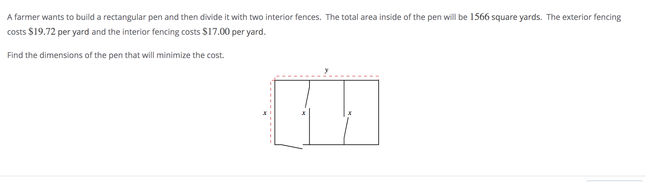 Solved A farmer wants to build a rectangular pen and then | Chegg.com