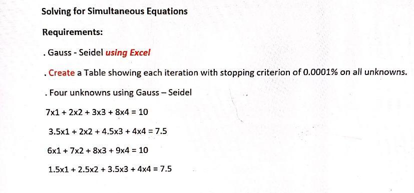 There is no table in this question, we are required | Chegg.com
