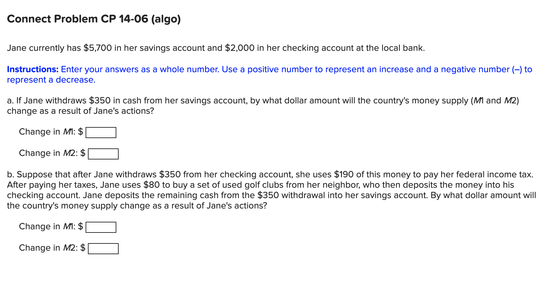Solved Connect Problem CP 14-06 (algo) Jane currently has | Chegg.com