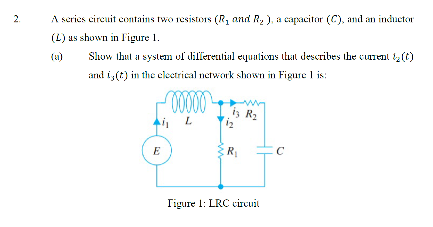 Solved 2. A series circuit contains two resistors (R1 and R2 | Chegg.com