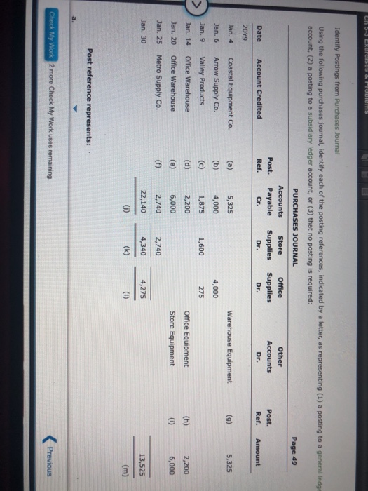 Solved Identify Journals Assuming the use of a two-column | Chegg.com
