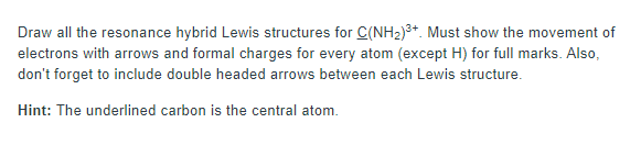 Solved Draw all the resonance hybrid Lewis structures for | Chegg.com