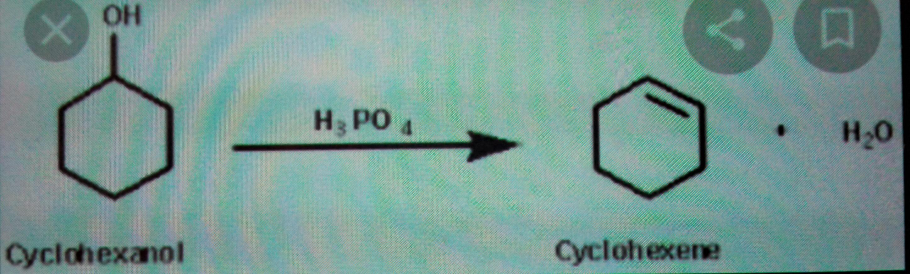 Solved OH X T . нРО H2PO4 H20 Cyclohexanol Cyclohexene | Chegg.com