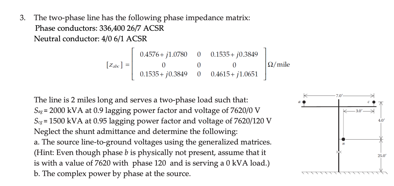3. The two-phase line has the following phase | Chegg.com