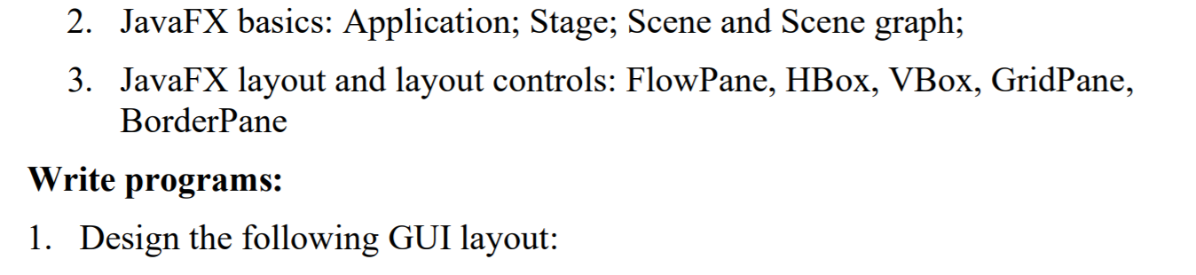 Solved 2 Javafx Basics Application Stage Scene And Scene 3538
