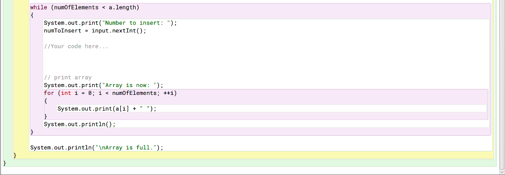 Solved import java.util.Scanner public class InsertInOrder | Chegg.com